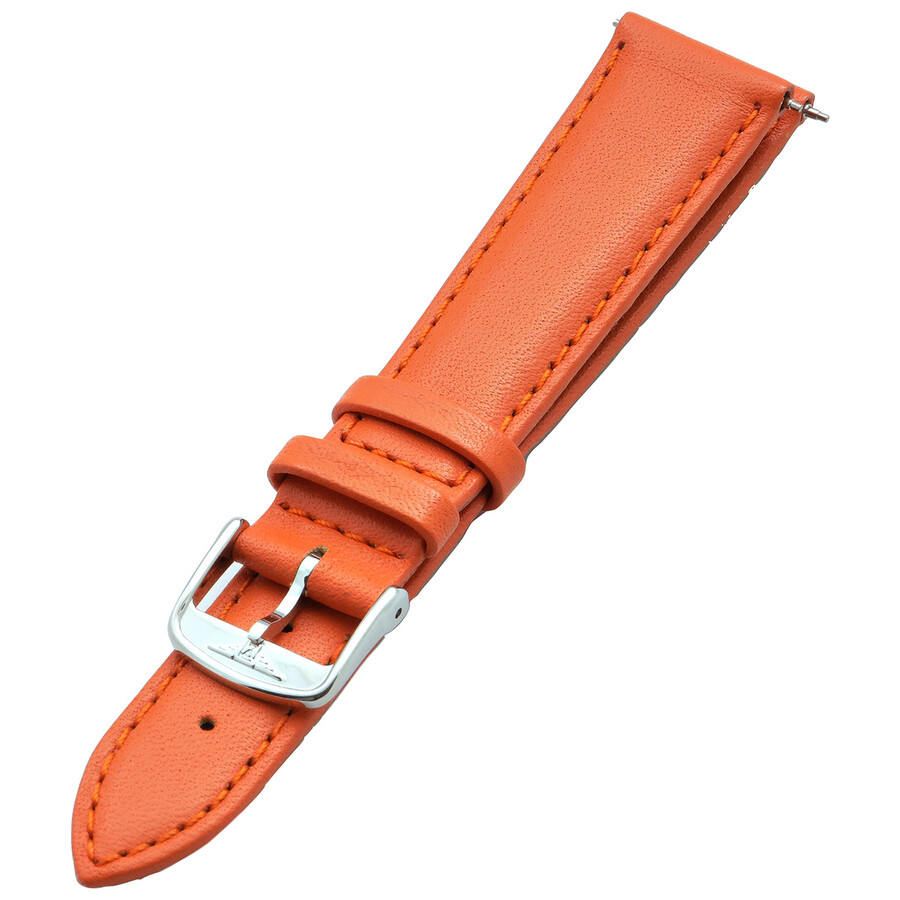 Longines 17 mm Coral Leather Watch Band L600159509 - Watch Accessories ...