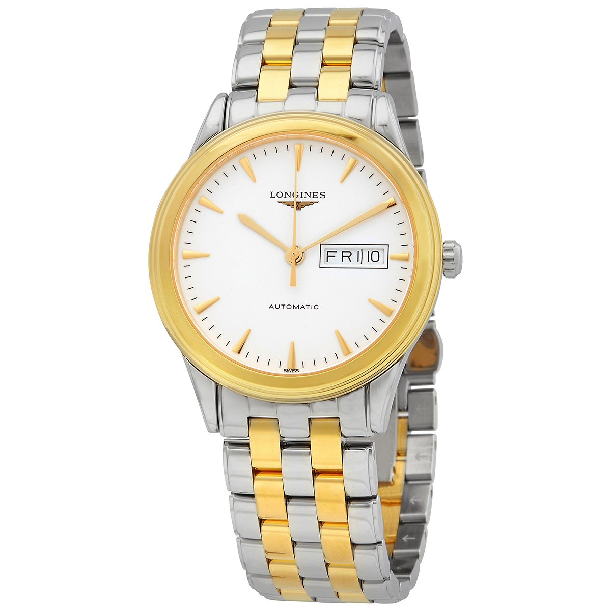 Longines Automatic White Dial Watch L4.899.3.22.7 - Watches - Jomashop