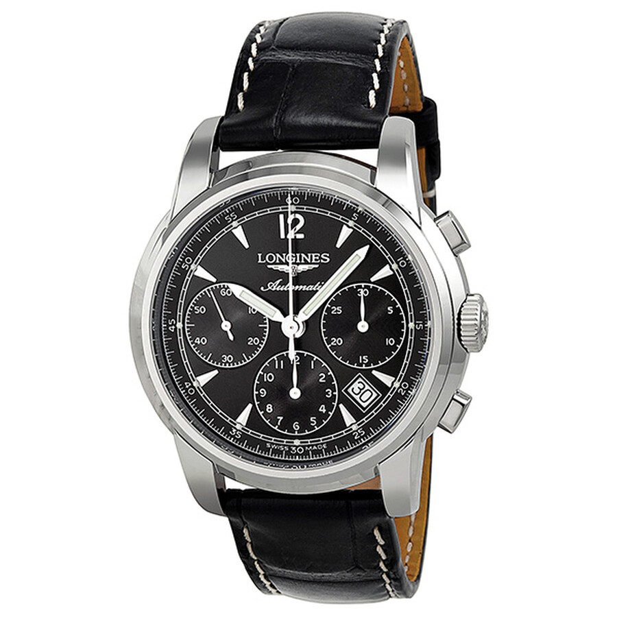Longines Chronograph Black Dial Men's Watch L2.752.4.52.3 703200173658 ...