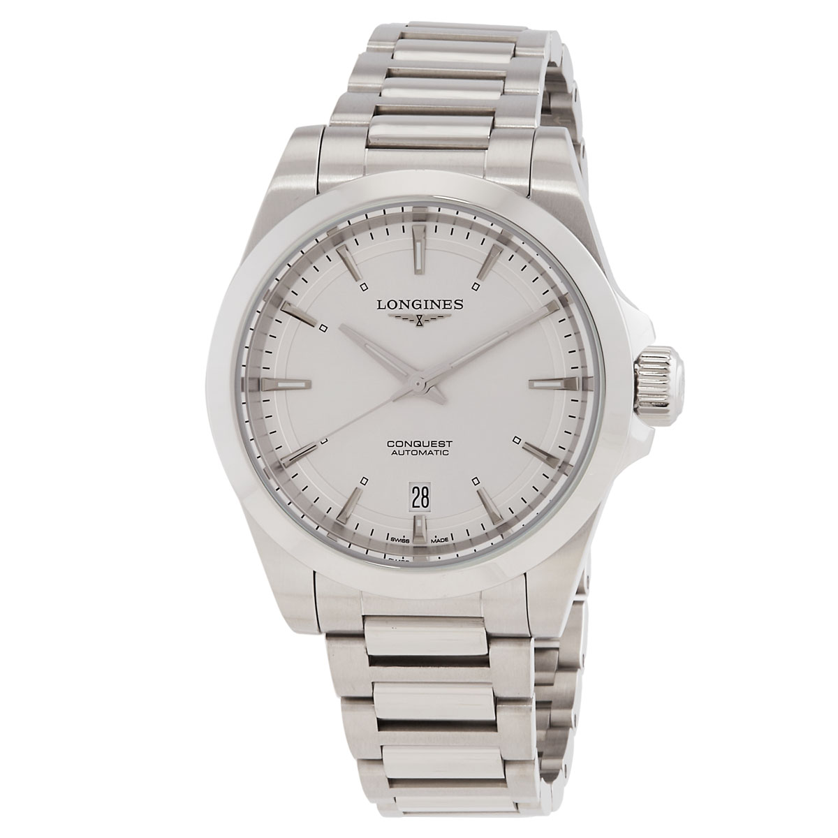 Longines Conquest Silver Dial Ladies Watch L37204726 L3.720.4.72.6 ...