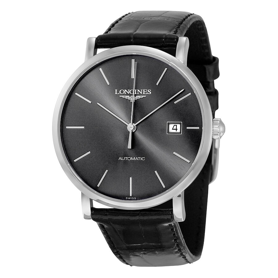 Longines Elegant Automatic Sunray Grey Dial Men's Watch L4.910.4.72.2 ...