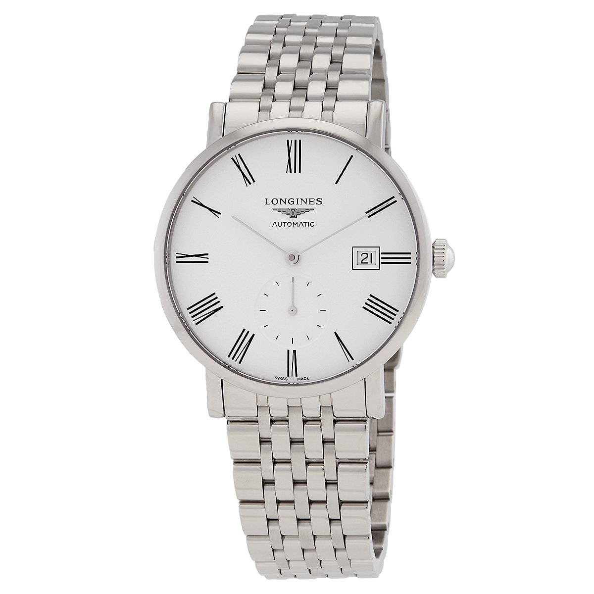 Longines Elegant Automatic White Dial Men's Watch L4.812.4.11.6 ...
