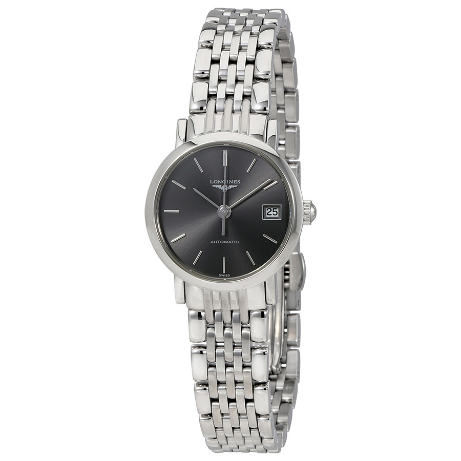 Longines Elegant Grey Dial Automatic Ladies Watch L4.309.4.72.6 ...