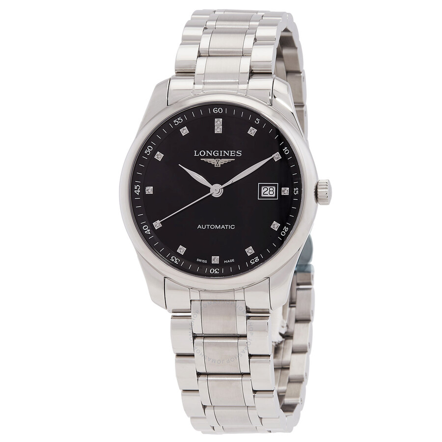 Longines Master Automatic Diamond Black Dial Men's Watch L2.793.4.57.6 ...