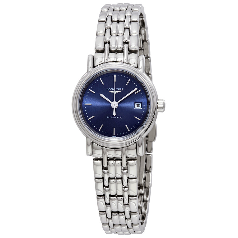 Longines Presence Automatic Blue Dial Ladies Watch L4.321.4.92.6 ...