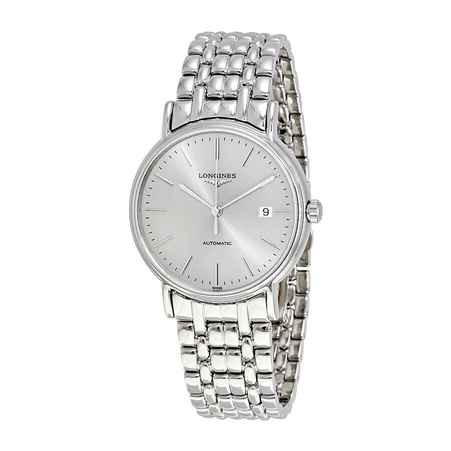 Longines Presence Automatic Silver Dial Men's Watch L49214726 ...
