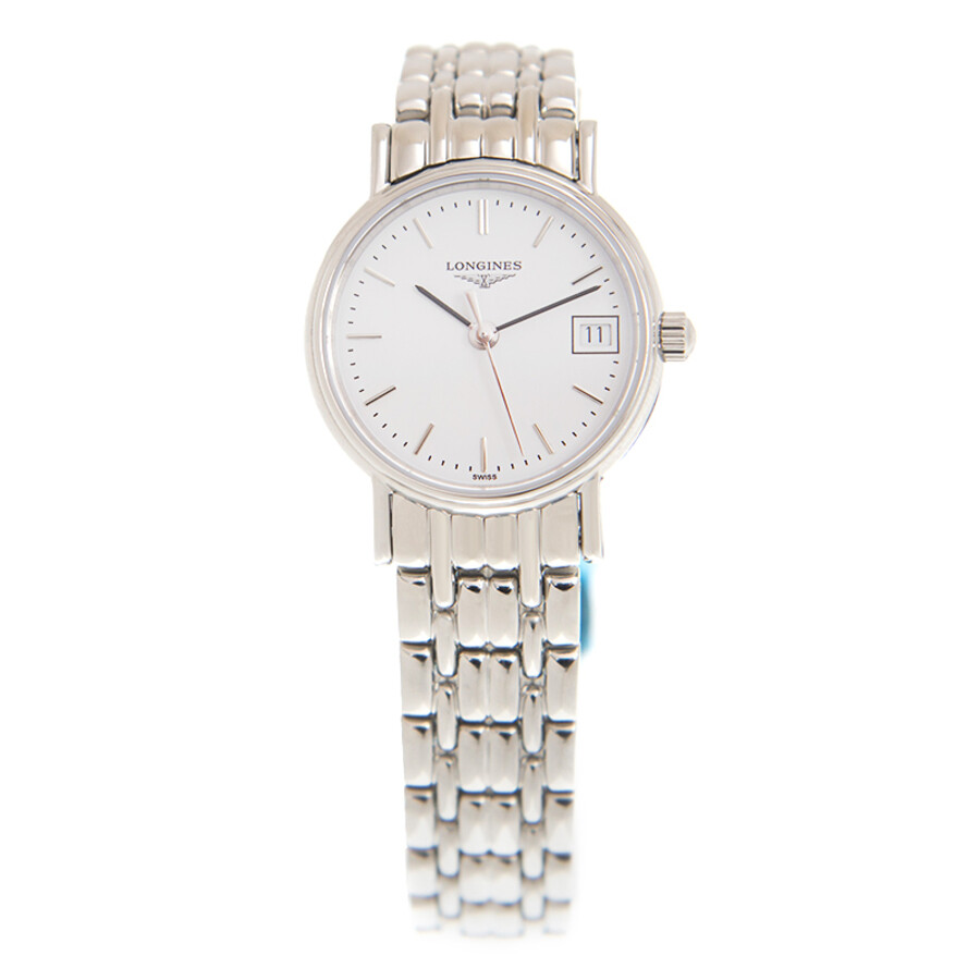 Longines Presence Quartz White Dial Watch L43194126 - Presence ...