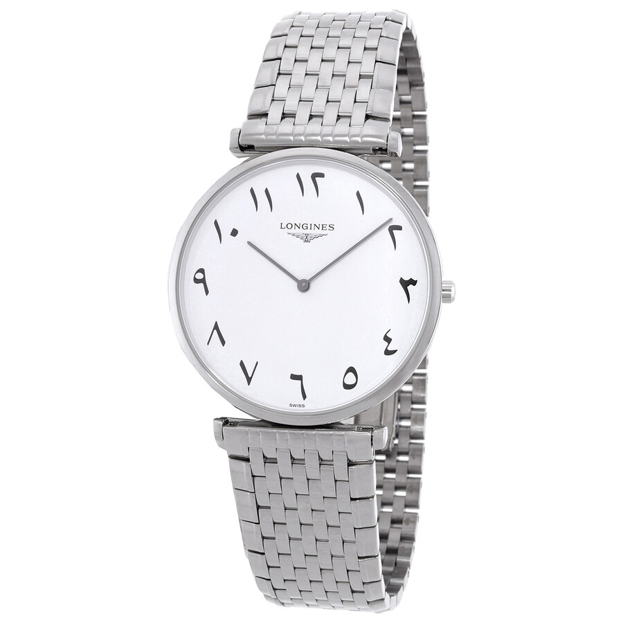 Longines Quartz White Dial Men's Watch L47664136 - Watches - Jomashop