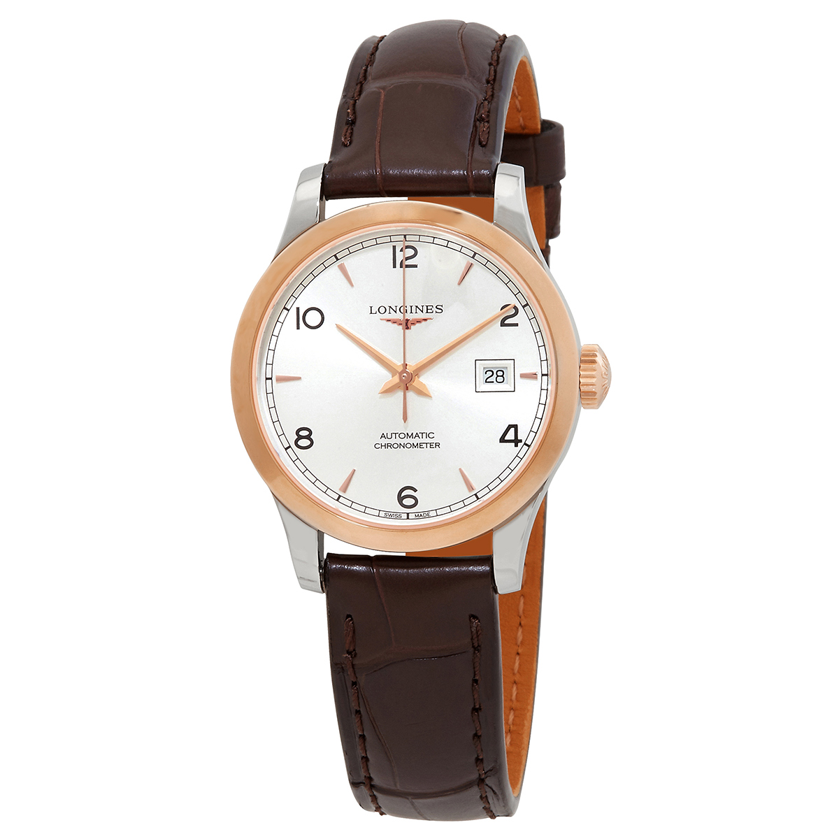 Longines Record Automatic Chronometer Silver Dial Ladies Watch L2.321.5 ...
