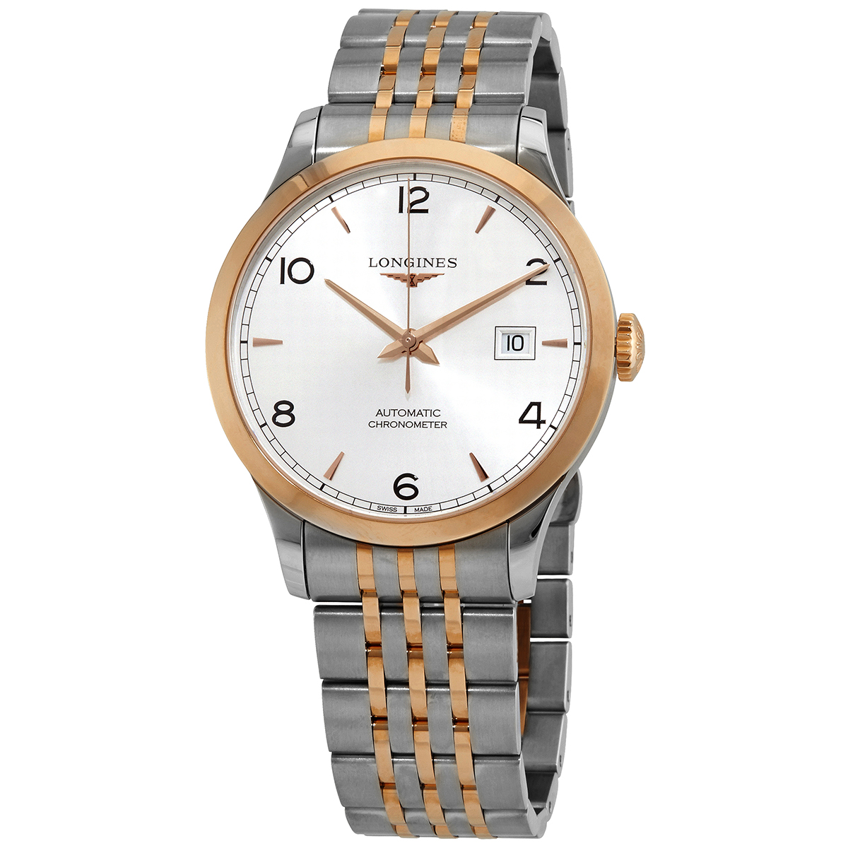 Longines Record Automatic Silver Dial Ladies Watch L2.821.5.76.7 ...