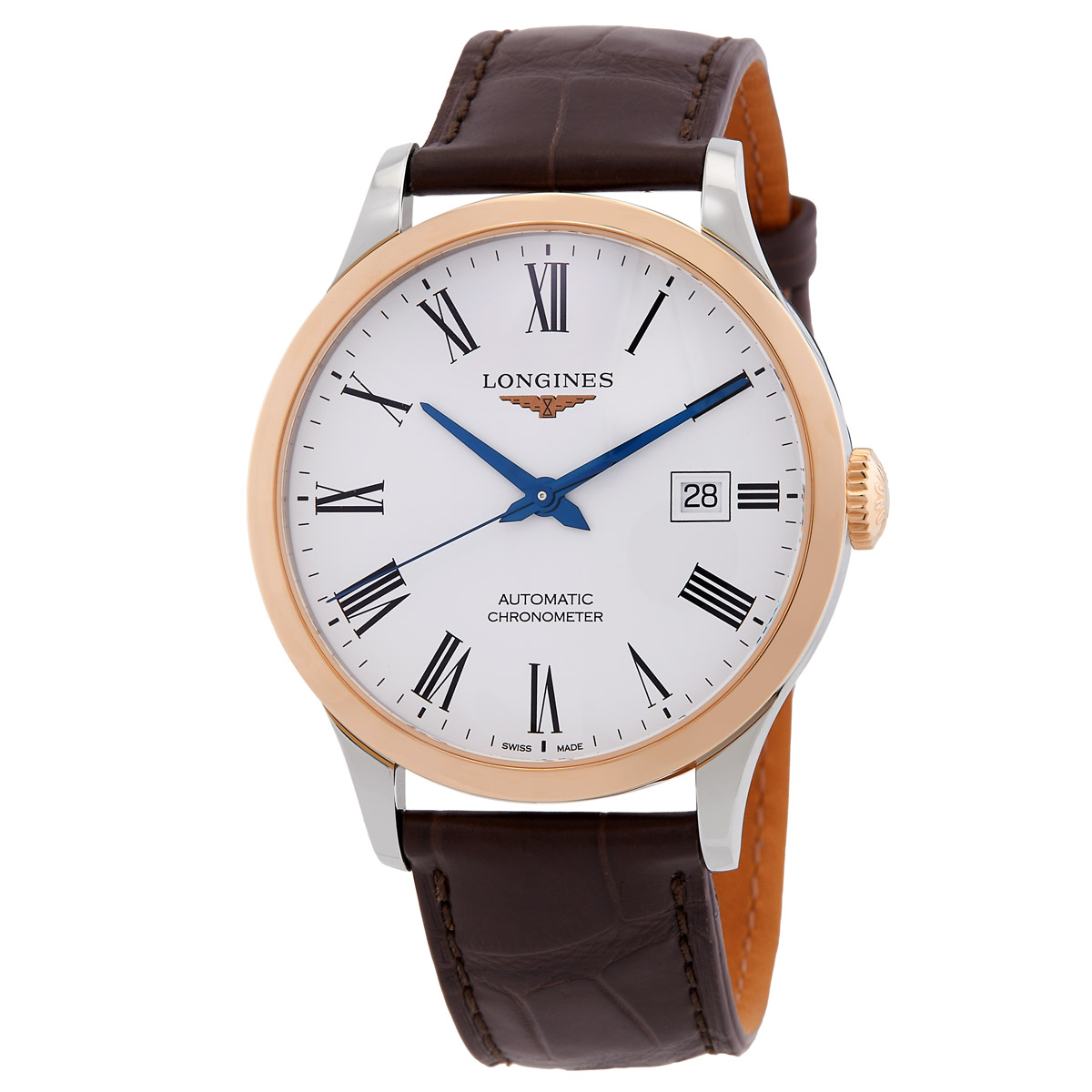 Longines Record Automatic White Dial Men's Watch L2.821.5.11.2 ...