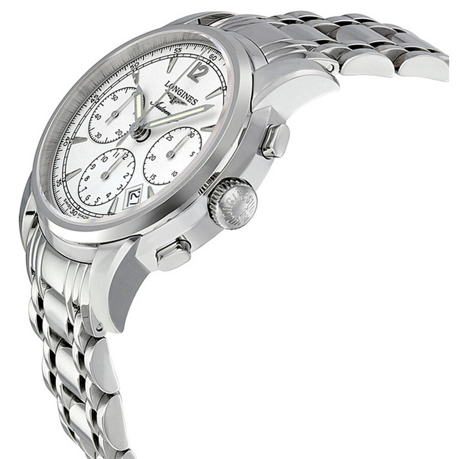 Longines Saint-Imier Automatic Chronograph White Dial Men's Watch ...