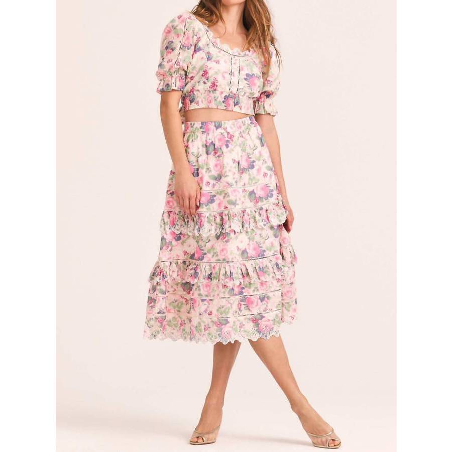 Loveshackfancy Ladies Naila Skirt Veiled Kiss, Size Medium 72065-Veiled ...