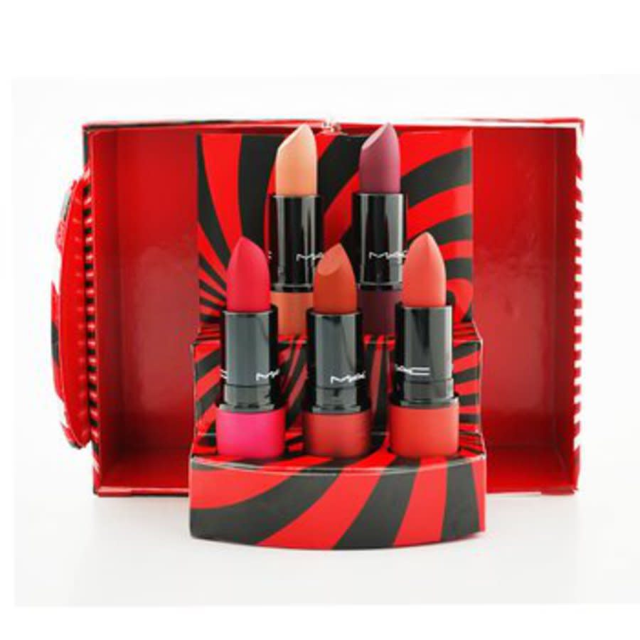 MAC Ladies Mistletoe Matte Powder Kiss Lipstick Set Makeup 773602609611 ...