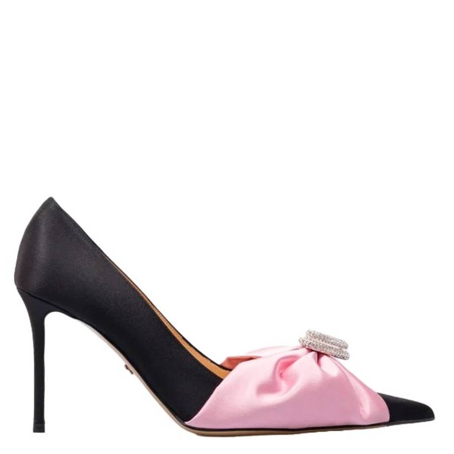 Mach & Mach Double Heart Satin Pumps, Brand Size 36 ( US Size 6 ) FW23 ...