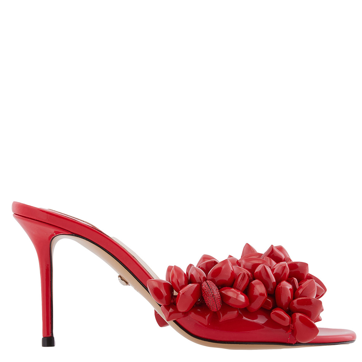 Mach & Mach Red Puffy Heart Mules, Brand Size 35 ( US Size 5 ) SS25 ...