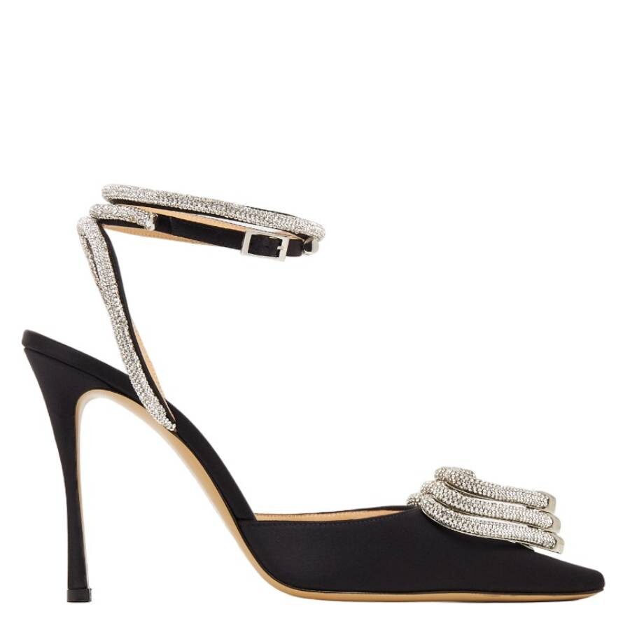 Mach & Mach Triple Heart Embellished 110 Pumps In Black | ModeSens
