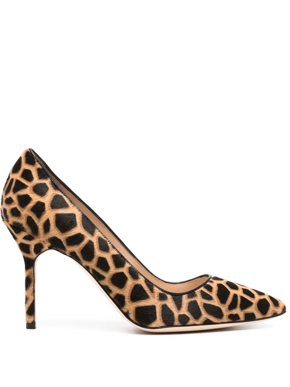 Manolo Blahnik BBLA Tora 90 Leopard Pointed-Toe Pumps, Brand Size 39 ...