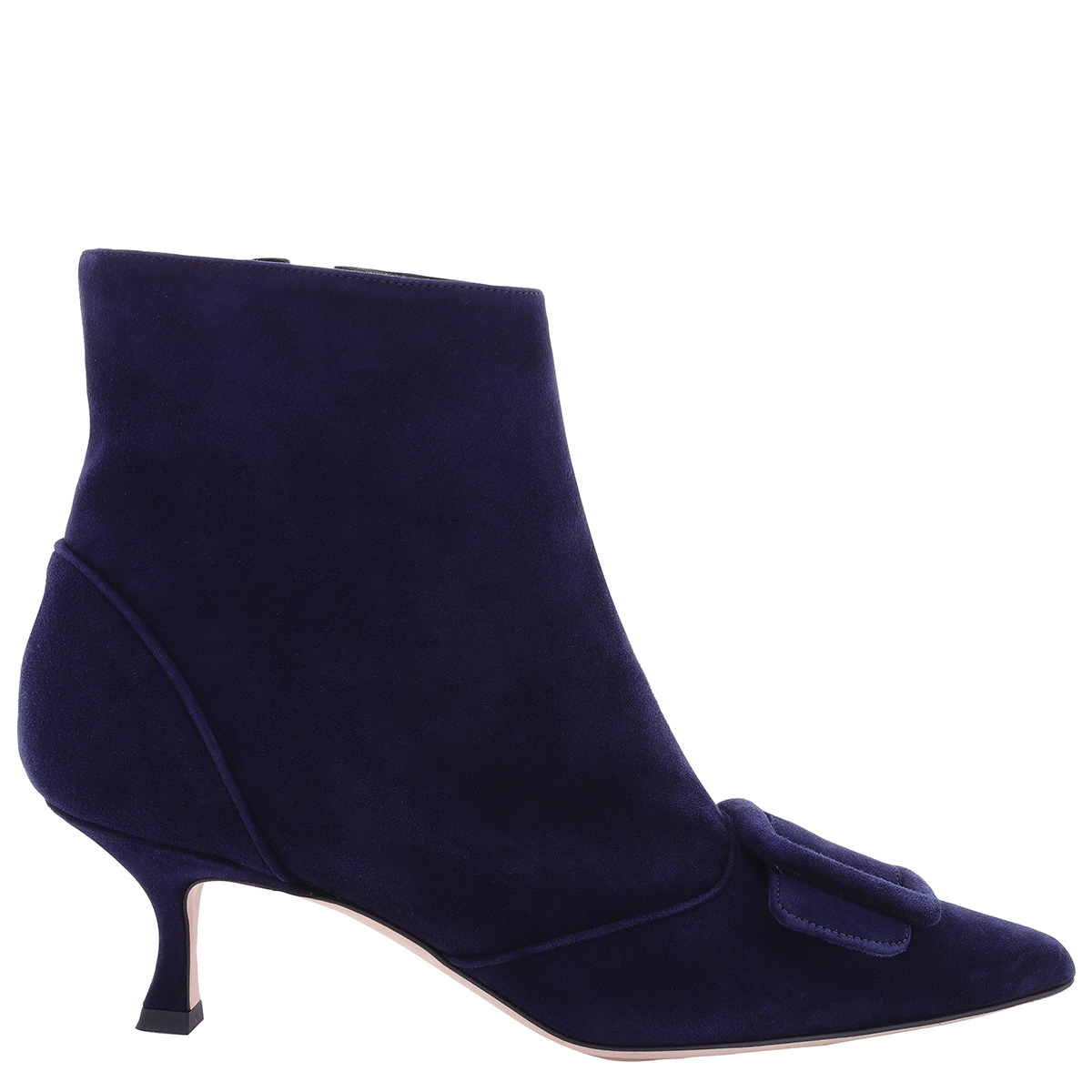 Manolo Blahnik Navy Baylow 50 Ankle Boots, Brand Size 38 ( US Size 8 ...