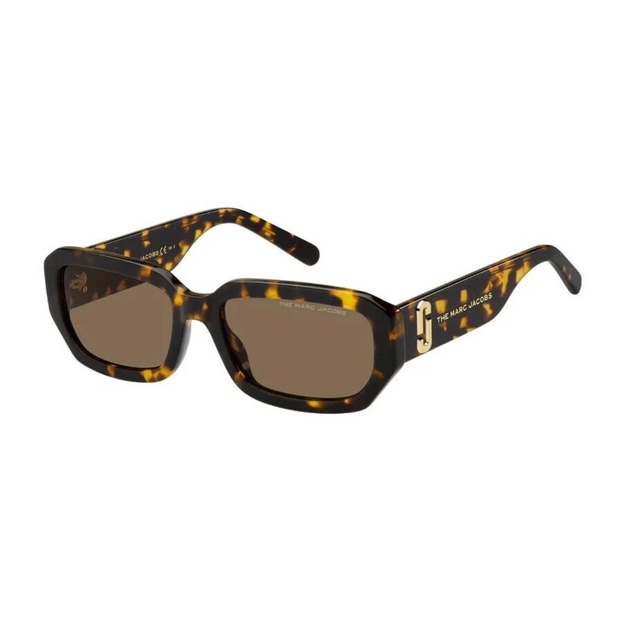 Marc Jacobs Brown Rectangular Ladies Sunglasses MARC 614/S 0086/70 56 827886043262 - Sunglasses ...