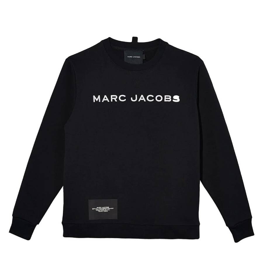 Marc Jacobs Logo Embroidered The Sweatshirt In Black, Size X-Small ...