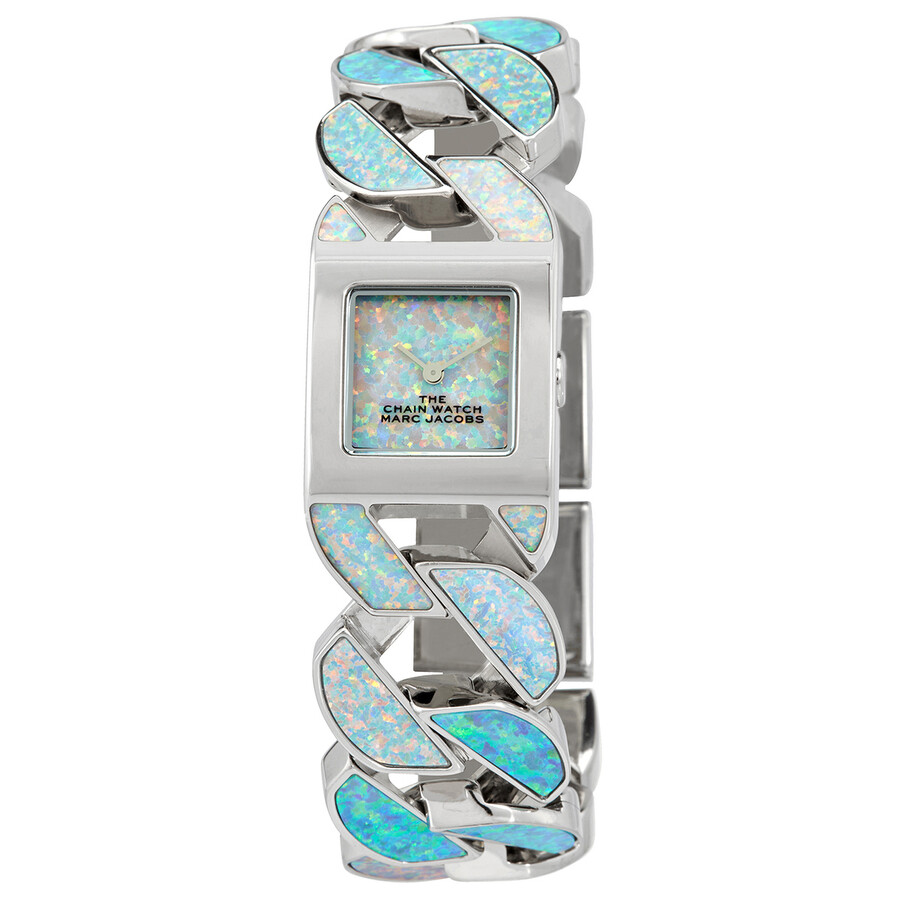 Marc Jacobs The Chain Quartz Blue Dial Ladies Watch MJ0120197280 ...