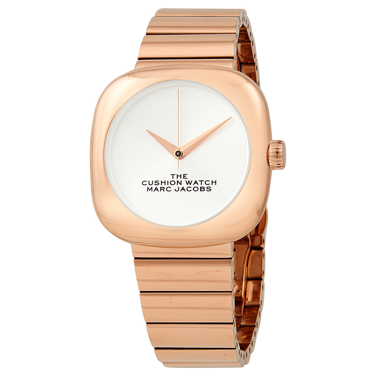 Marc Jacobs The Cushion Quartz Silver Dial Ladies Watch MJ0120179299 ...