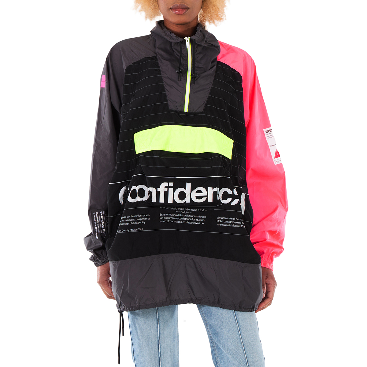 Marcelo Burlon Ladies Confidencial Hooded Pullover Jacket, Size Small ...