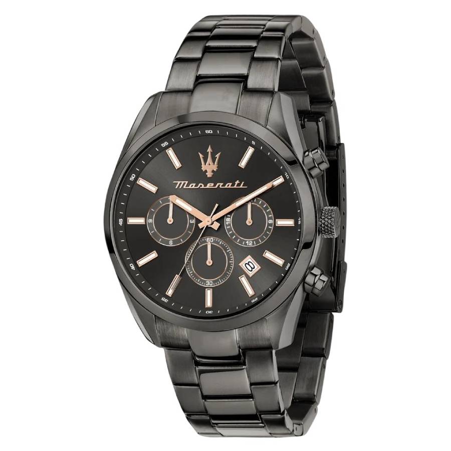 Maserati Attrazione Chronograph Quartz Black Dial Men's Watch ...