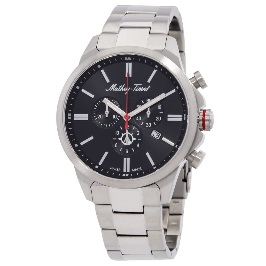 Mathey-Tissot Field Scout Chronograph Quartz Black Dial Men's Watch ...