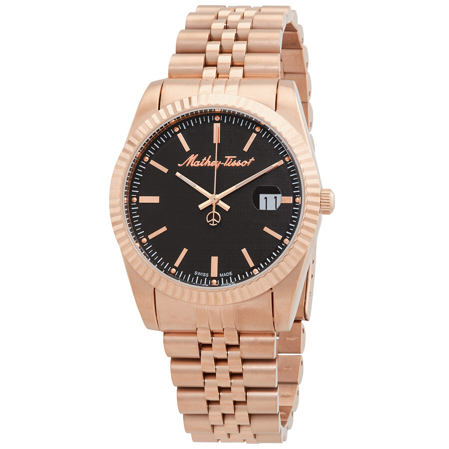 Mathey-Tissot Mathy III Quartz Crystal Brown Dial Men's Watch H810PRM ...
