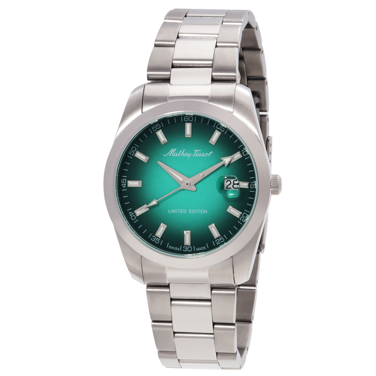 Mathey-Tissot Mathy Sunray Quartz Green Dial Unisex Watch H451VEN ...
