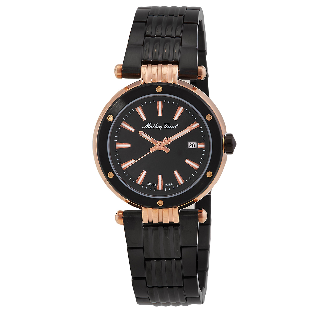 Mathey-Tissot Neptune Quartz Black Dial Ladies Watch D912NR - Watches ...