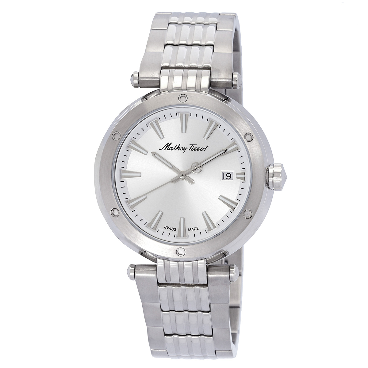 Mathey-Tissot Neptune Quartz Silver Dial Men's Watch H912AI - Watches ...