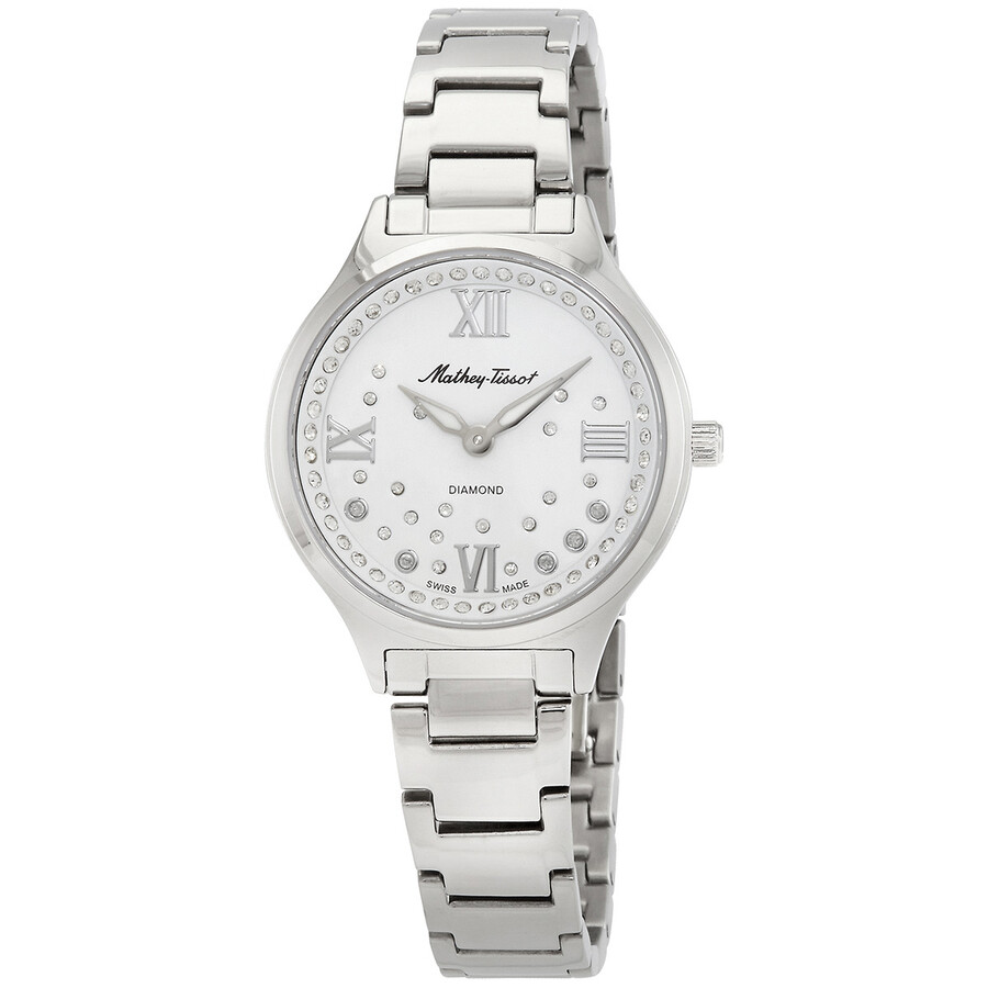 Mathey-Tissot Nicole Diamond Quartz Silver Dial Ladies Watch D985SAI ...