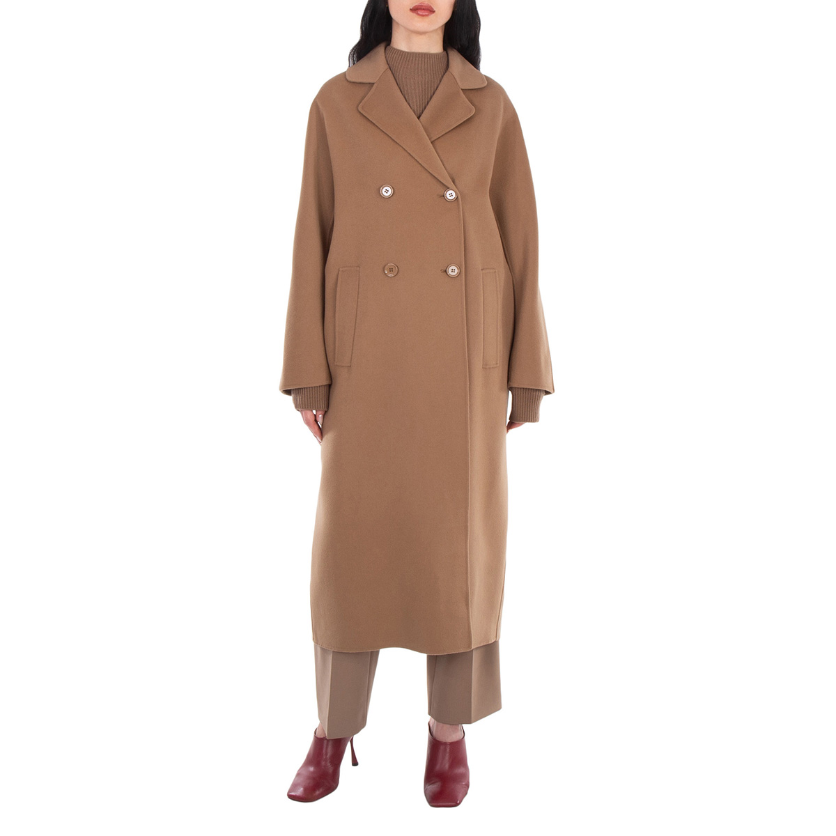 Max Mara Capi Wool Coat, Brand Size 36 ( US Size 2 ) 9016061670-CAMEL ...