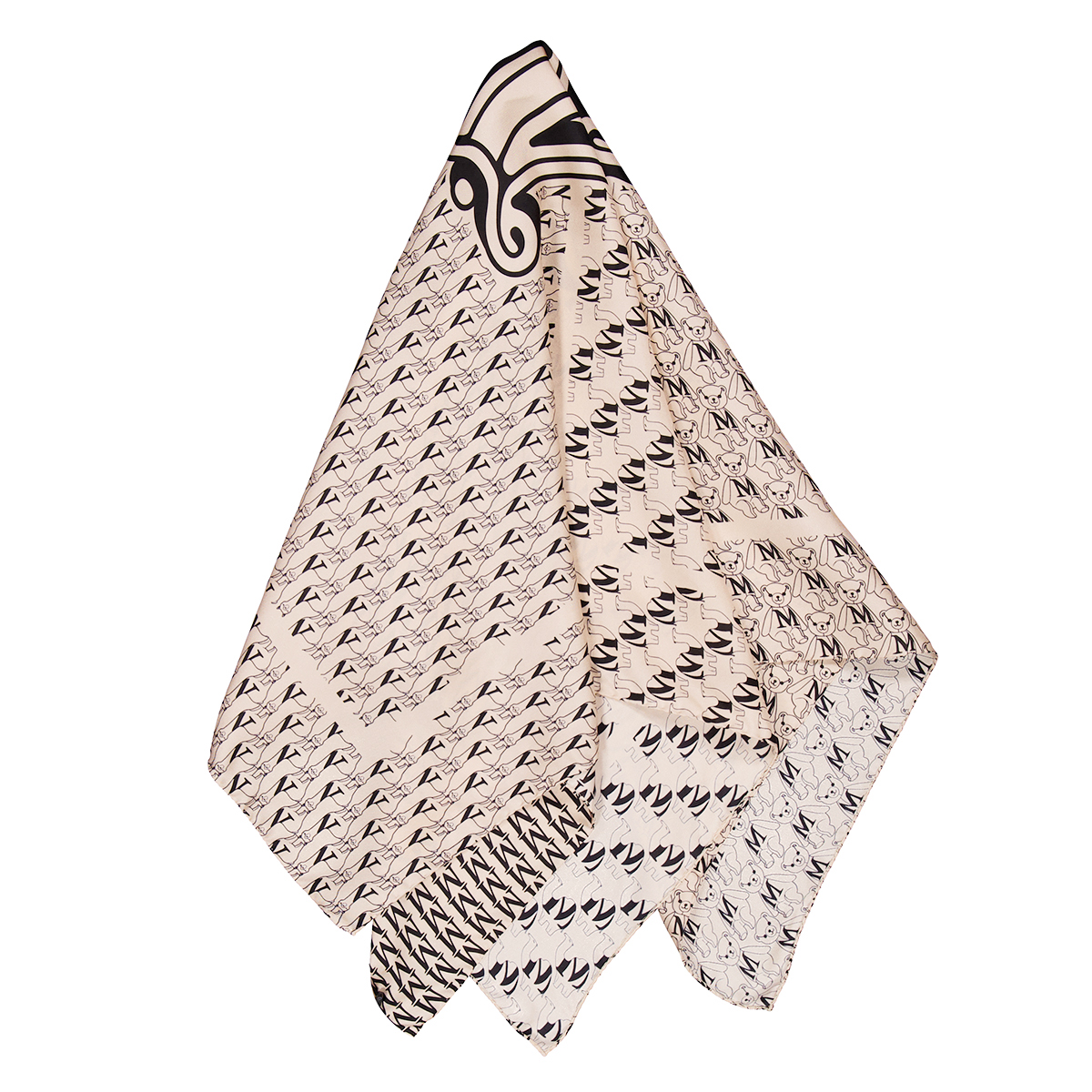 Max Mara Carre Printed Silk Scarf CARRE90002- 8051782472969 - Jomashop