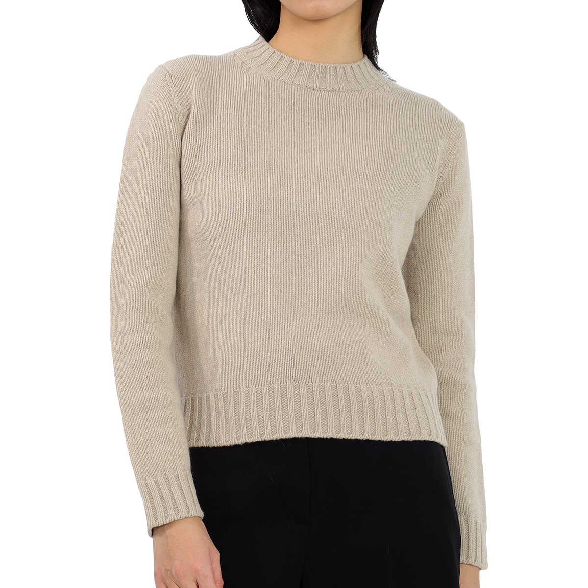 Max Mara Lodi Wool And Cashmere Sweater In Beige, Brand Size Large LODI ...