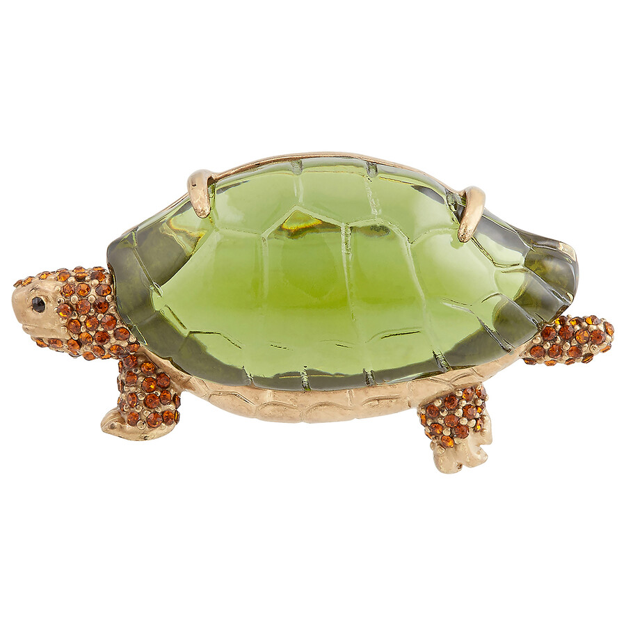 Max Mara Weekend Green Multicolor Turtle Brooch BLOCCO 001 ...