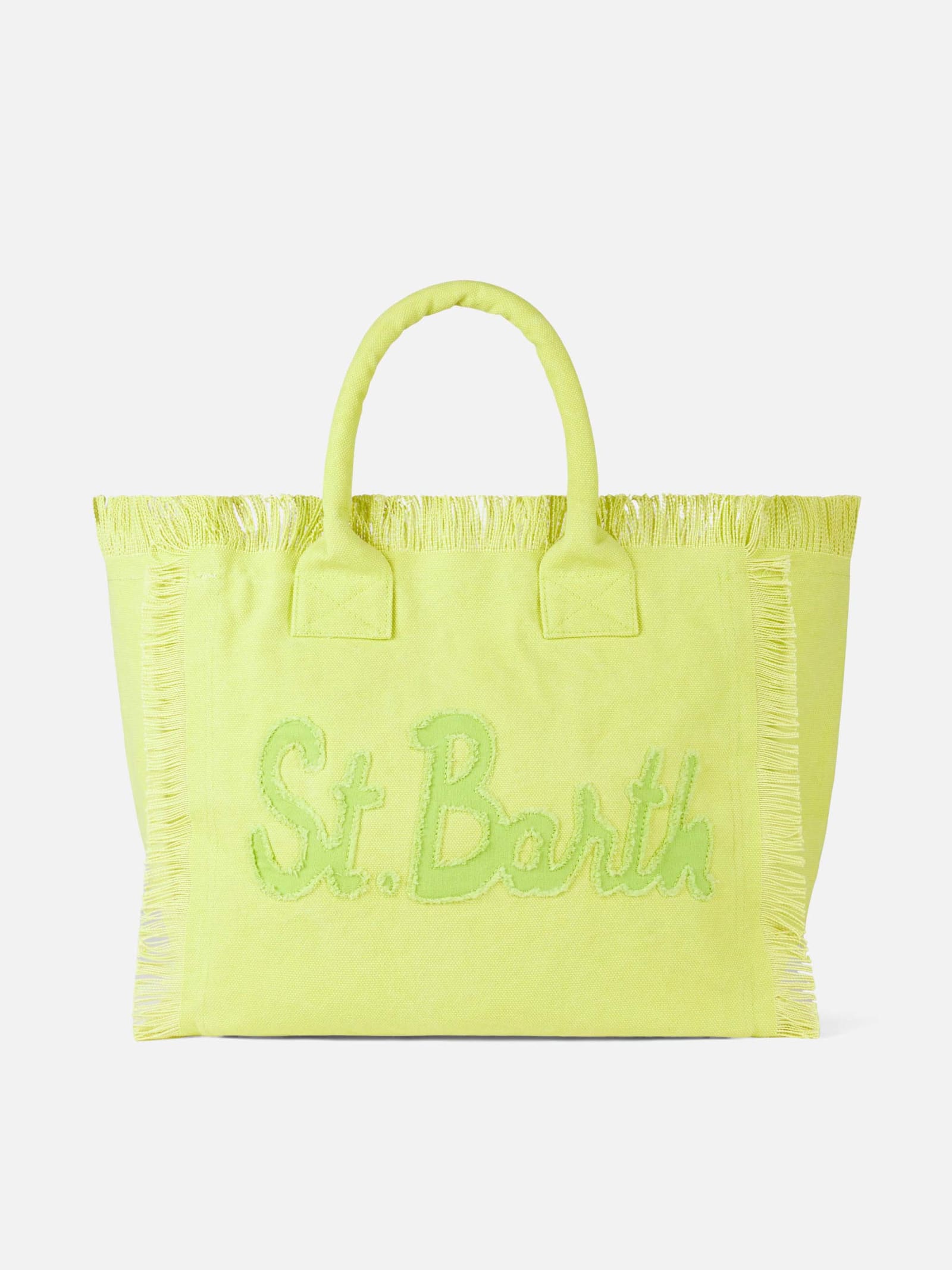 Mc2 Saint Barth Vanity Light Green Canvas Shoulder Bag VANI003 07583D ...