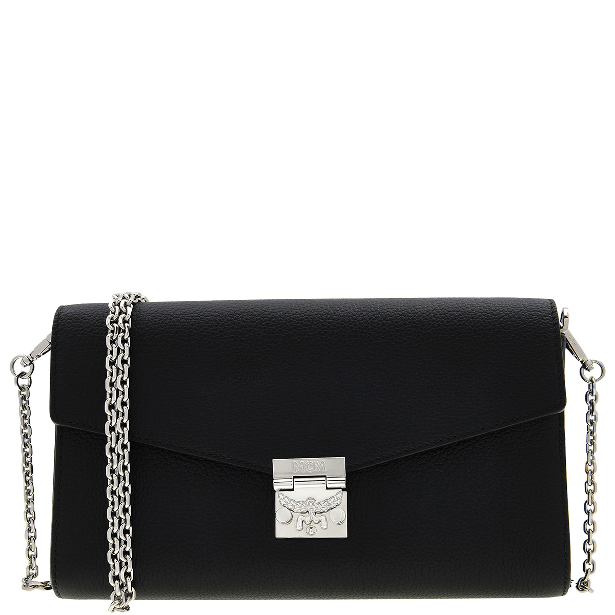 MCM Black Leather Envelope Chain Shoulder Bag MYZ9SME50BK 8809578657621 ...