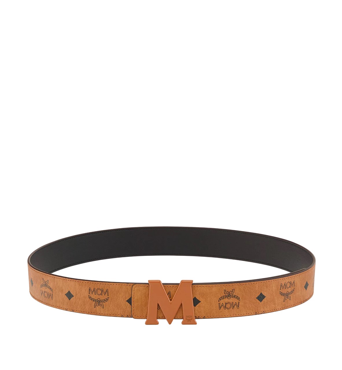 MCM Claus Tonal M Reversible Belt, Size 110 cm MXBDACJ08CO - Jomashop
