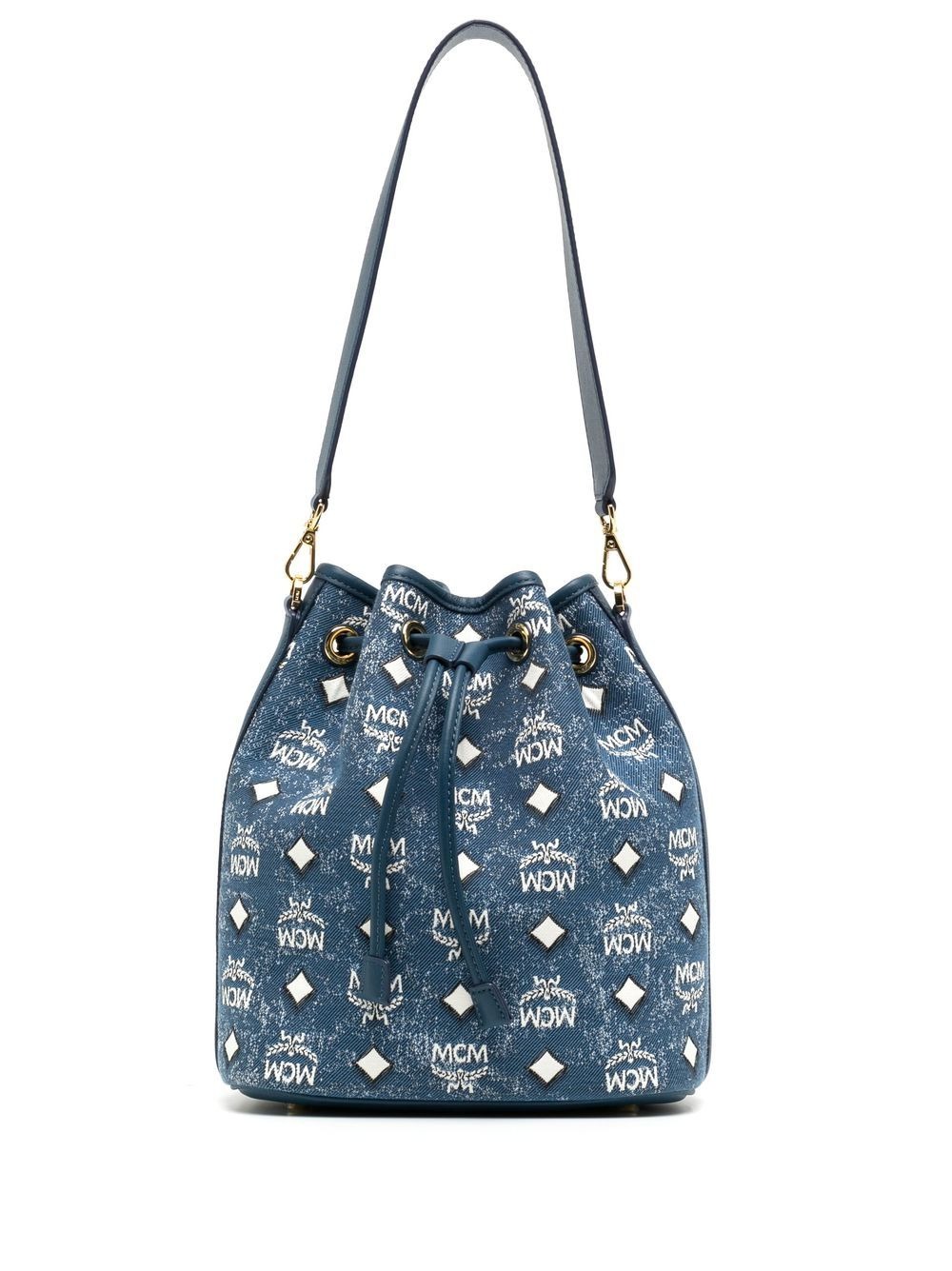 MCM Ladies Dessau Denim Bucket Bag MWDDSDU05LE001 8809735121231 ...