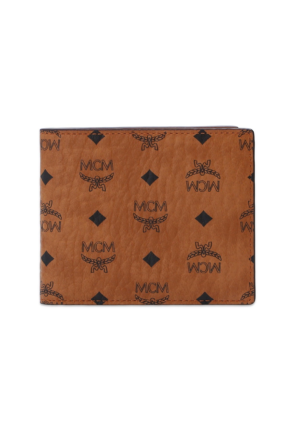 Mcm Men's Cognac Bifold Wallet In Visetos Original In Brown | ModeSens
