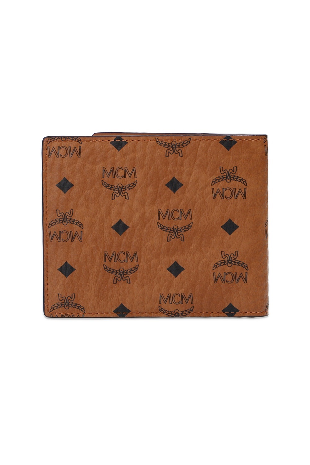 Mcm Men's Cognac Bifold Wallet In Visetos Original In Brown | ModeSens