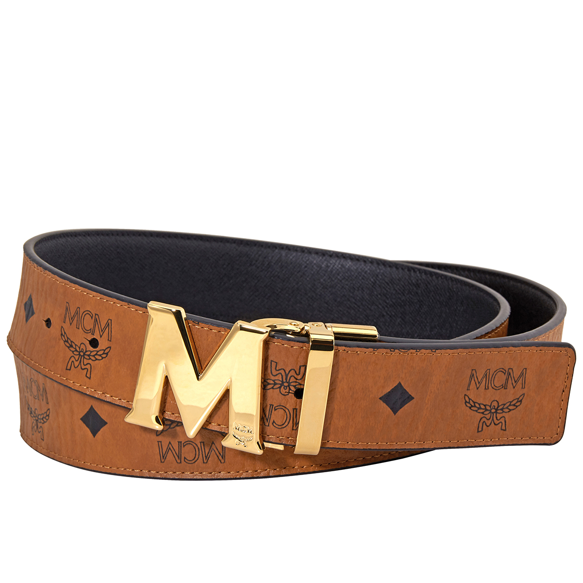 MCM Men's Reversible and Adjustable Belt in Cognac MXB7AVI05CO ...