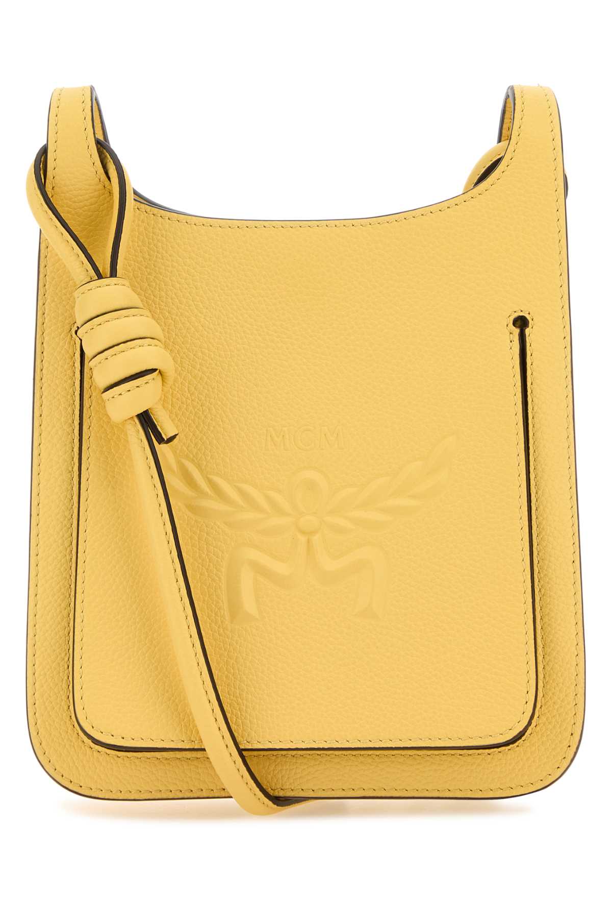 MCM Yellow Leather Mini Himmel Hobo Crossbody Bag MWHESAC01 Y7 ...