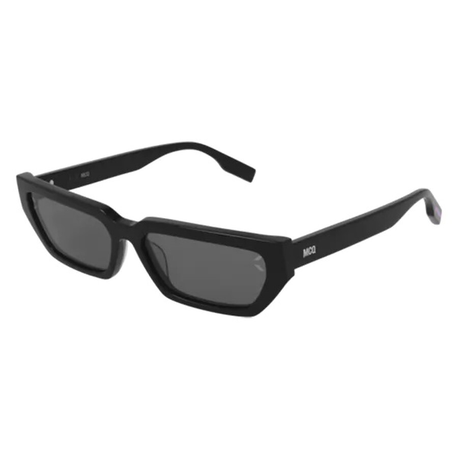 Mcq Smoke Grey Rectangular Unisex Sunglasses MQ0302S 001 56 ...