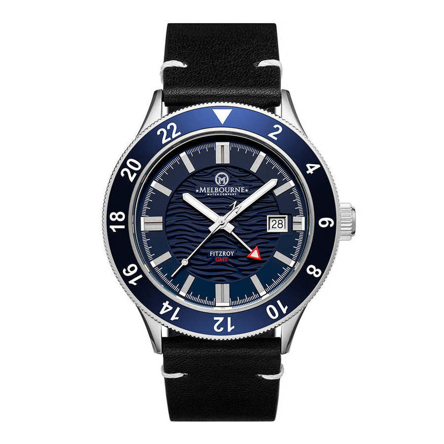 Melbourne Watch Co. Fitzroy GMT Quartz Blue Dial Men's Watch FZ.44.Q ...