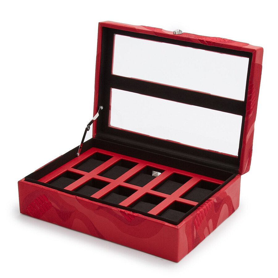 Wolf Memento Mori 10pc Watch Box - Red 493572 098152743760 - Watch ...